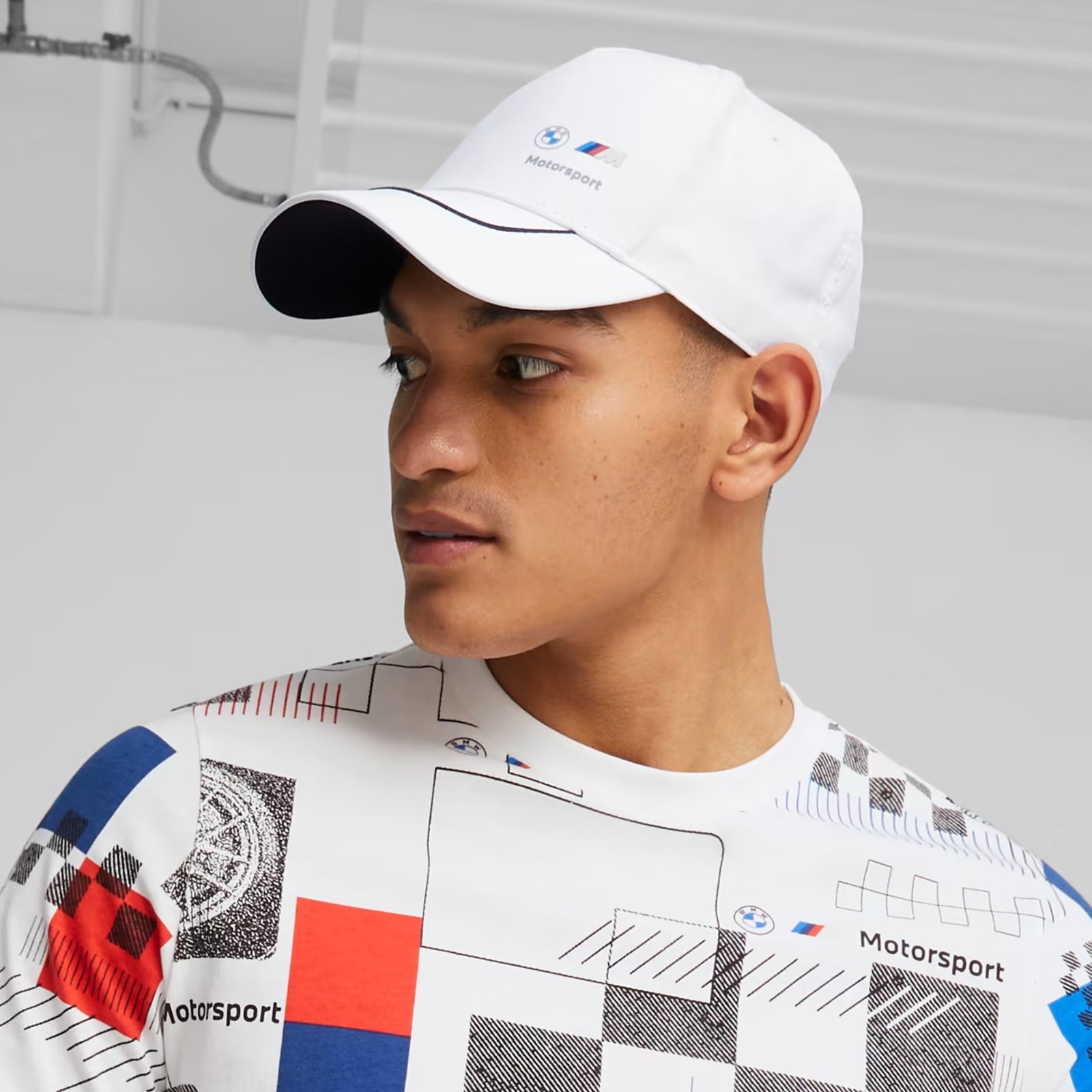 BMW M Sport Motorsport White Baseball Cap by Puma